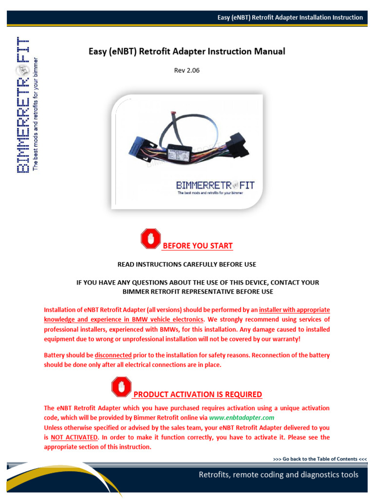 Easy (ENBT) Retrofit Adapter Manual - Rev2.06 | PDF | Electrical ...