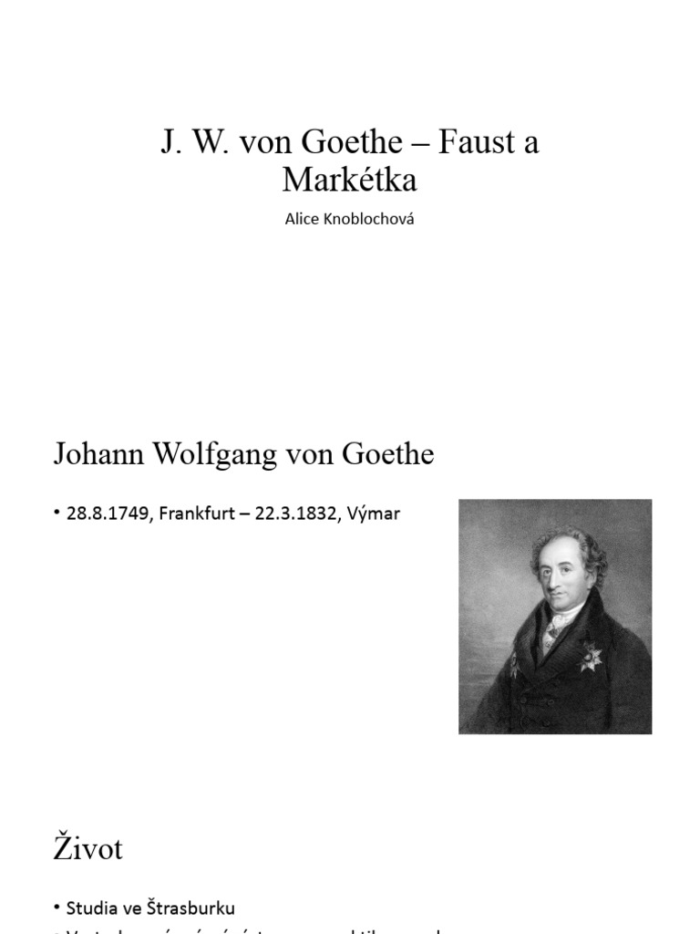 Johann Wolfgang Goethe - Faust | PDF
