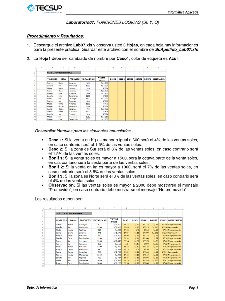 L07 Funciones Logicas | PDF