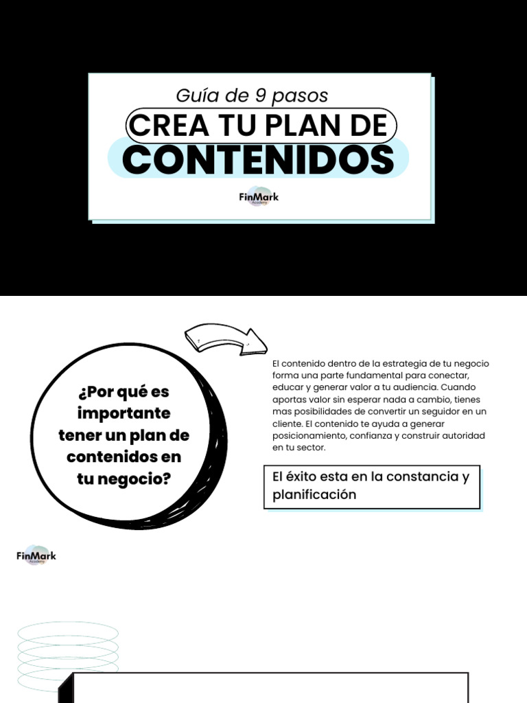 Guía Plan de Contenidos | PDF | Marketing | Postres