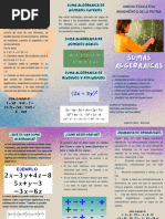 30 Ejemplos de Suma Algebraica (Explicados) | PDF | Matemáticas | Álgebra
