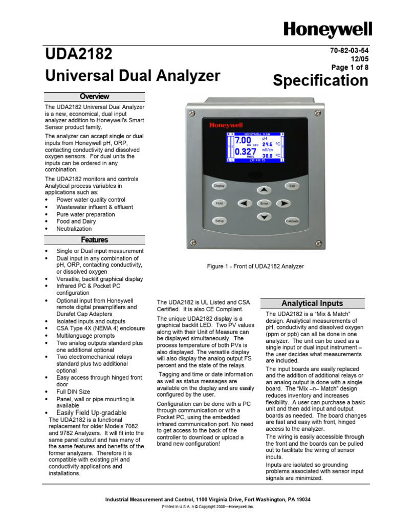 Honeywell UDA2182 | PDF | Personal Computers | Parts Per Notation