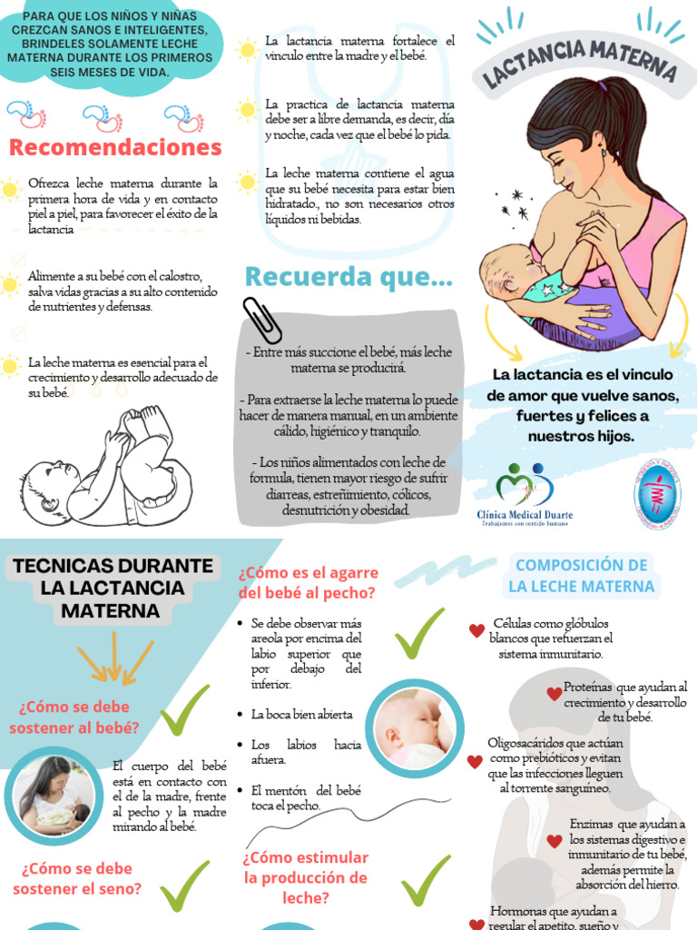 Folleto Lactancia | PDF | La leche materna | Amamantamiento