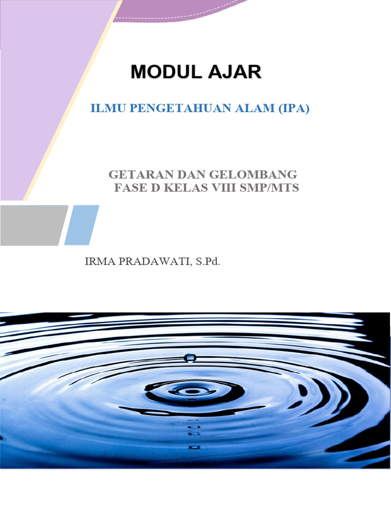 Modul Ajar Getaran dan Gelombang VIII | PDF