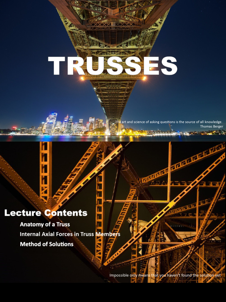 3-Structure Analysis - Trusses | PDF | Truss | Beam (Structure)
