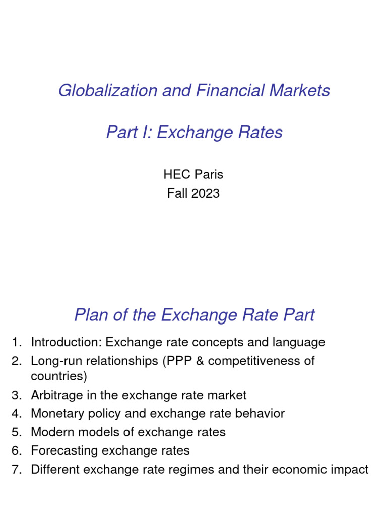 Exchange Rate Slides 2023 Show | PDF | Exchange Rate | Purchasing Power ...