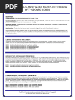 ADA Ortho Codes | PDF | Orthodontics | Drugs