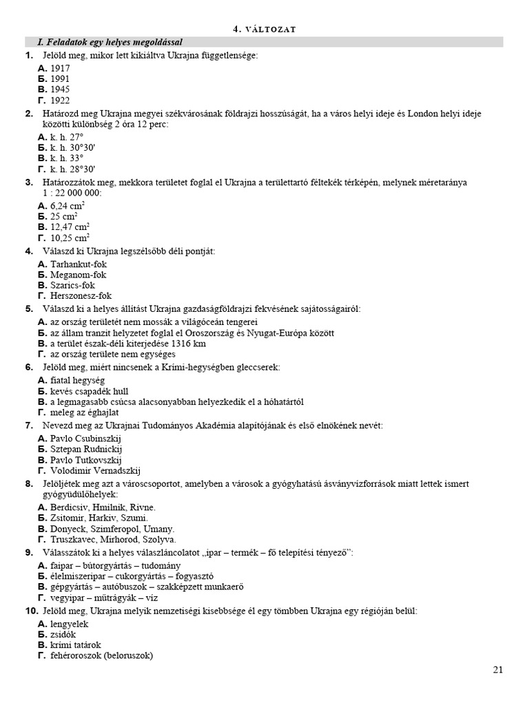 Foldrajz 04 Valtozat | PDF