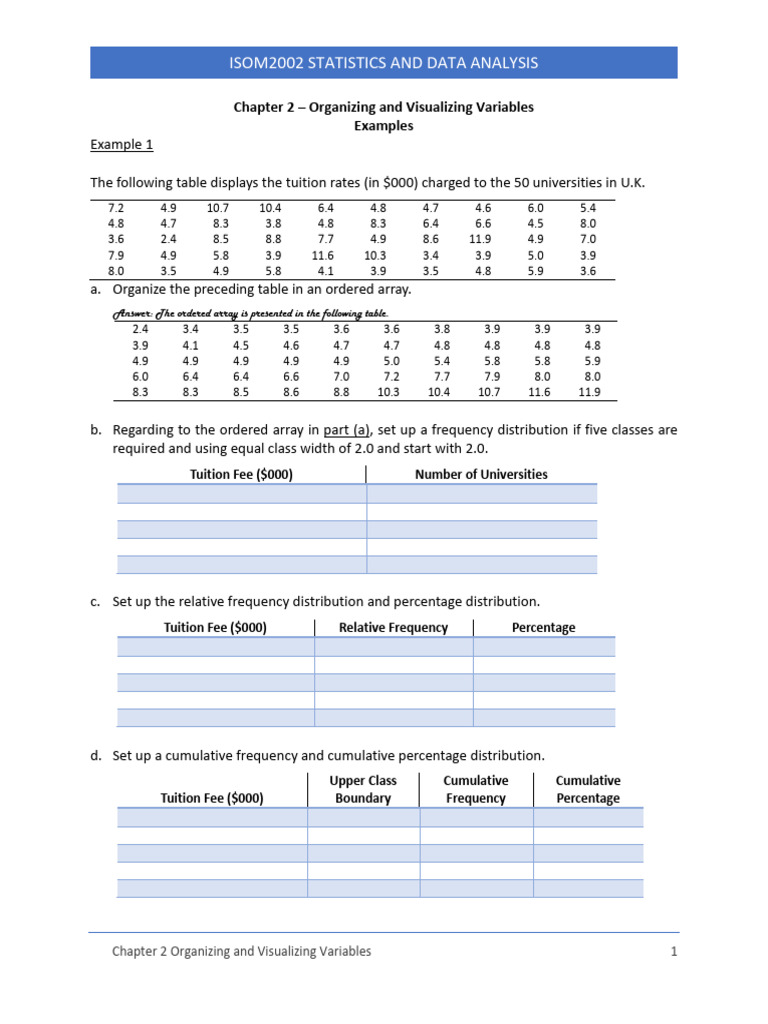 2002 - Ch2 - Ch5 Examples | PDF | Histogram | Statistics