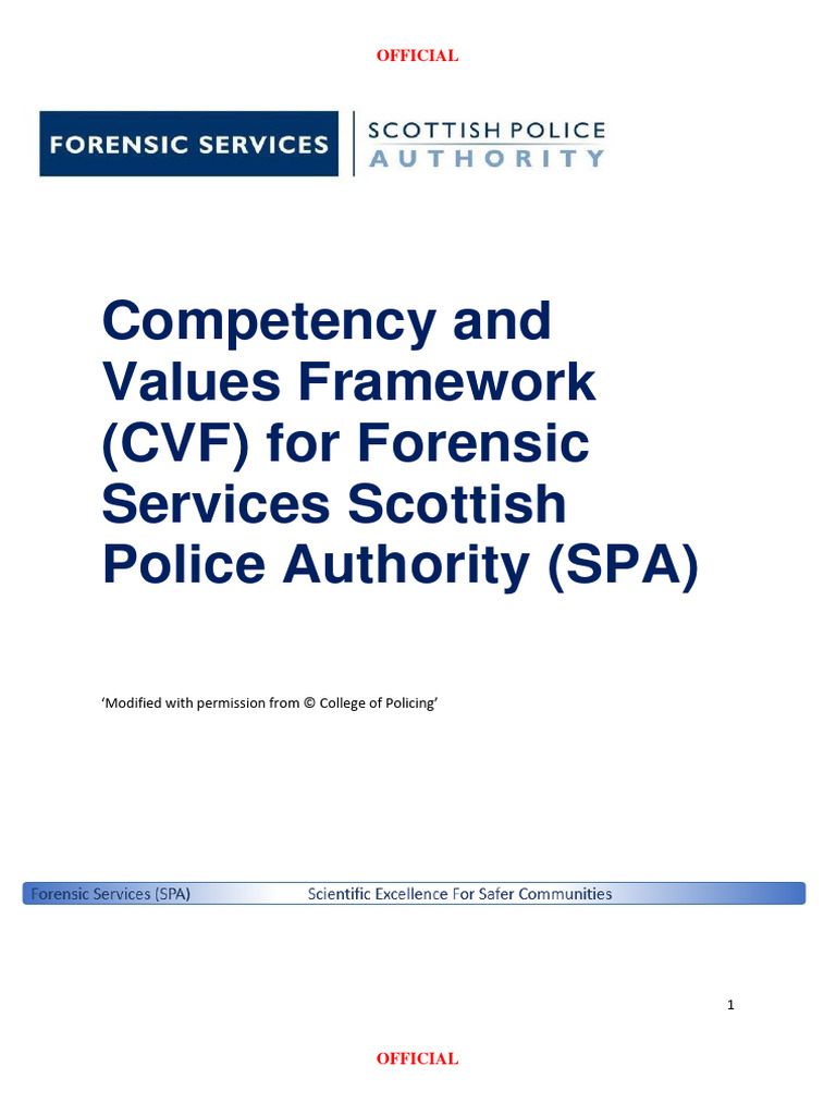 Forensics Competency and Values Framework | PDF | Thought | Information