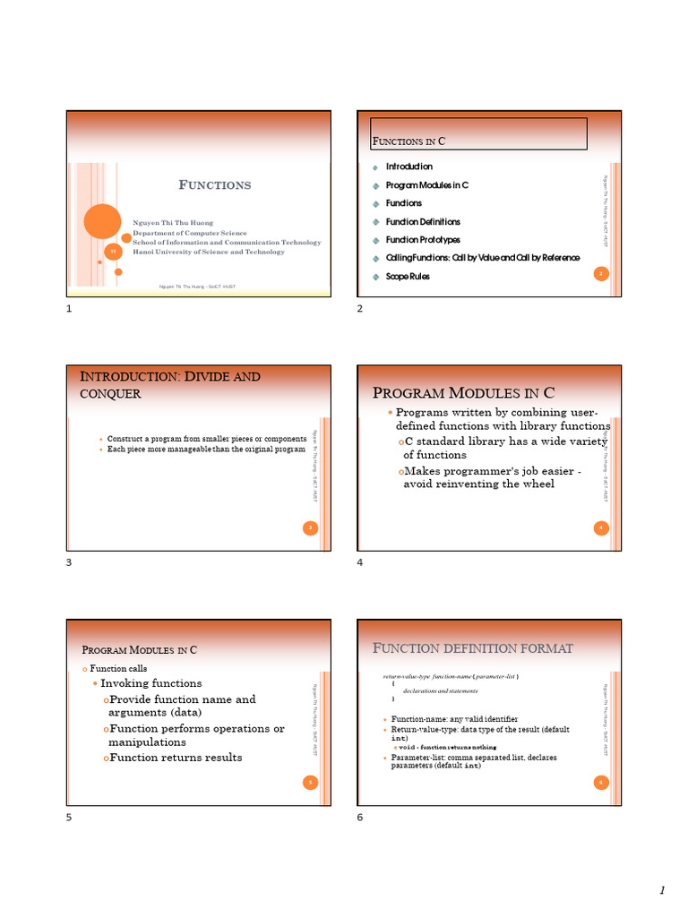 Lesson 12 - Function - Compatibility Mode | PDF | Scope (Computer Science) | Parameter (Computer ...