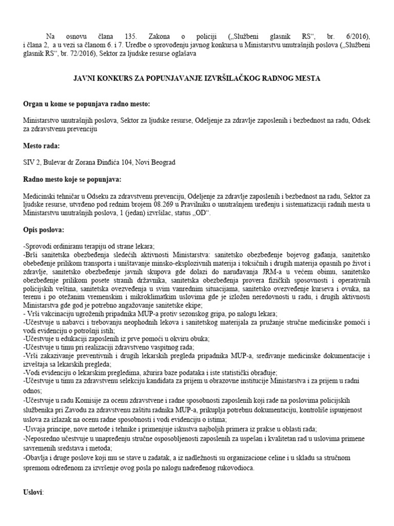 Lat SLJR,+Odeljenje+Za+Zdravlje+Zaposlenih+i+Bezbednost+Na+Radu,+Rm.+08.269 | PDF