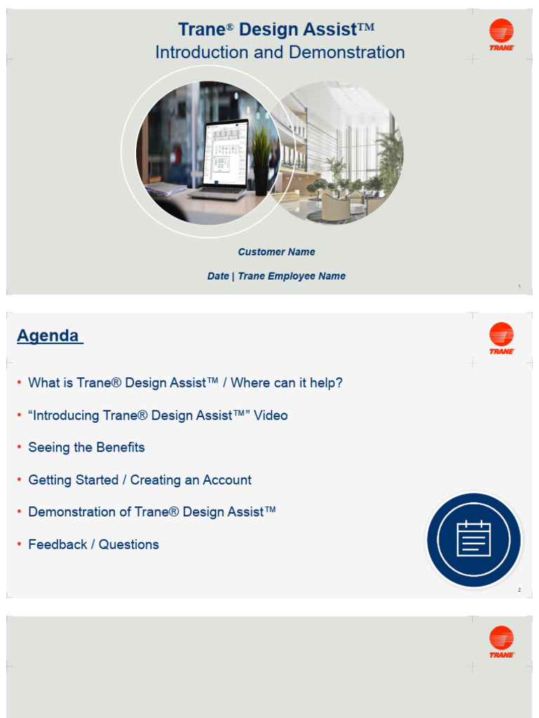 Trane Desgin Assist - Intro & Demonstration | PDF | Computing | Software