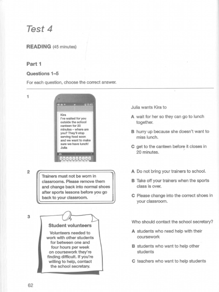 Test 4 - Ket - B1 | PDF