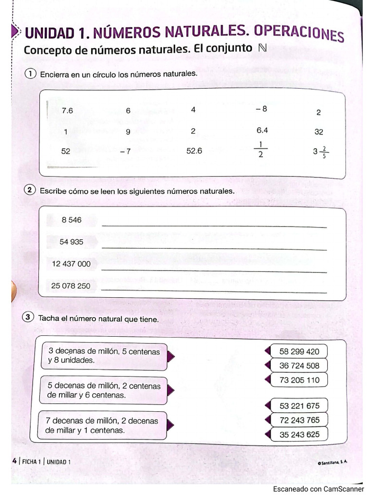 Unidad 1, Matematica | PDF
