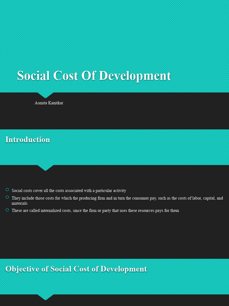 Social Cost of Development | PDF | Cost | Externality