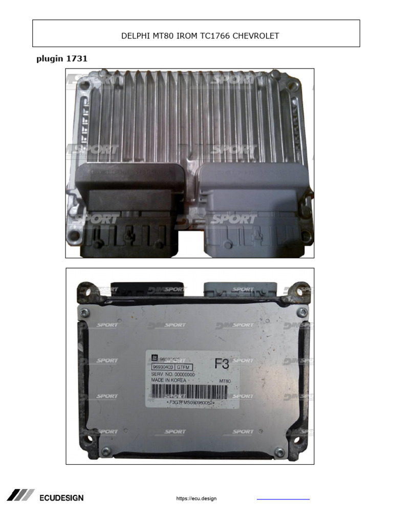Delphi mt80 Irom tc1766 Chevrolet | PDF