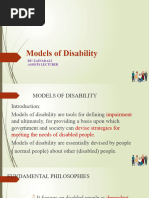 The Nagi Model in Disability Studies | PDF | Self-Improvement