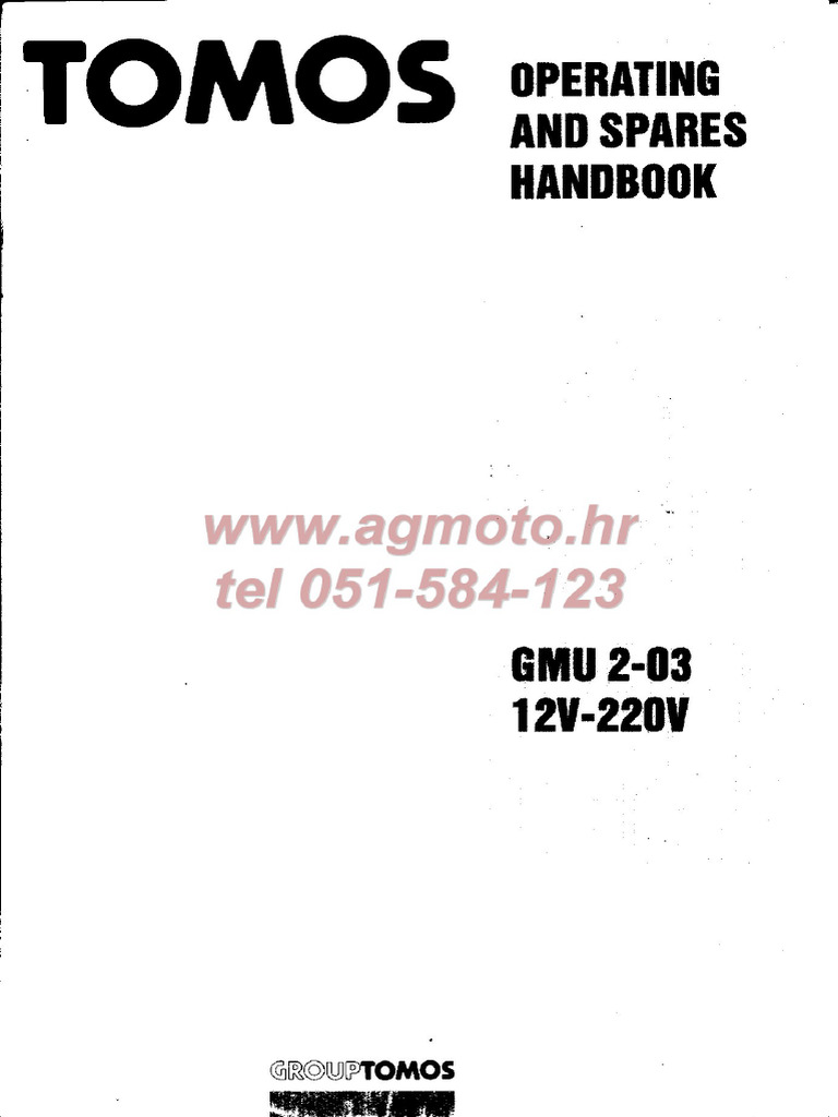 Tomos Gmu 203 | PDF