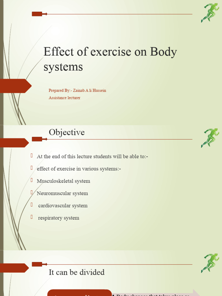 4-Exercise Physiology-Effect of Exercise On Body Systems | PDF ...