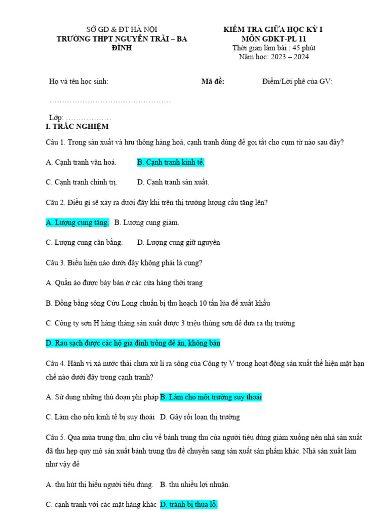 Gdktpl 11 - Giua Hk1 - De Thi 1.Docx Minh Họa | PDF