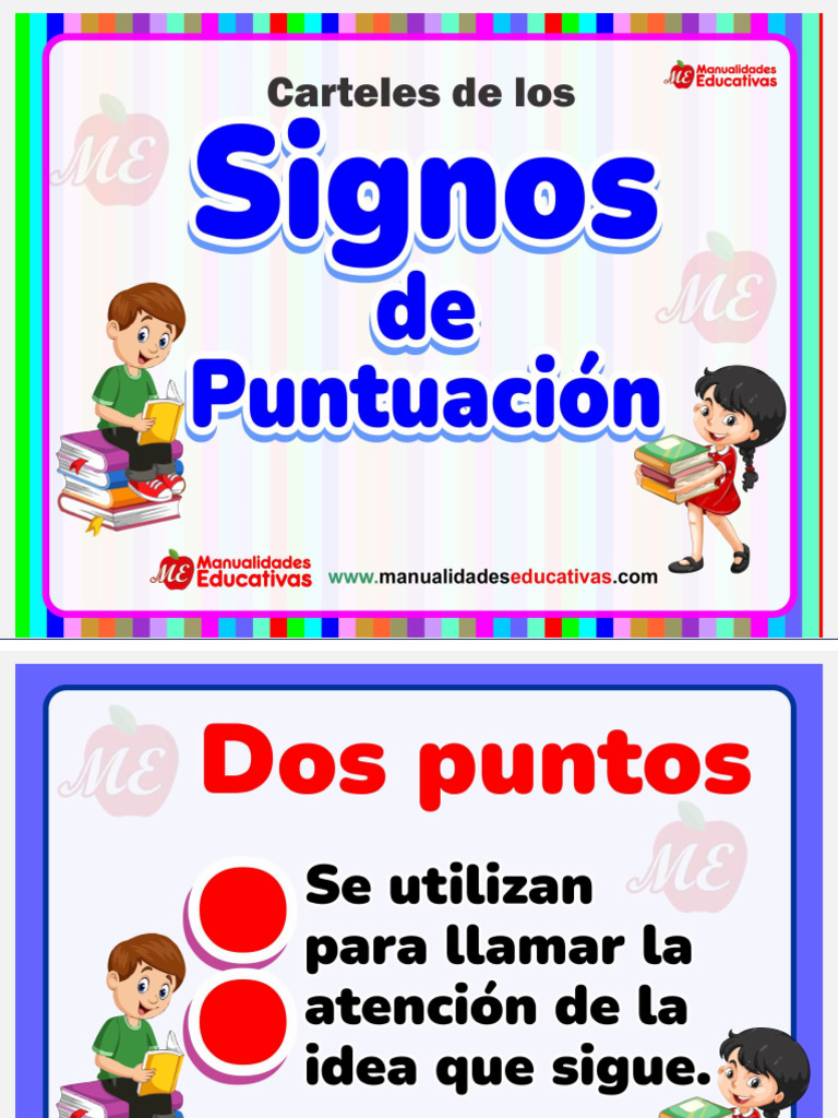 Carteles de Los Signos de Puntuacion para Decorar Tu Aula | PDF