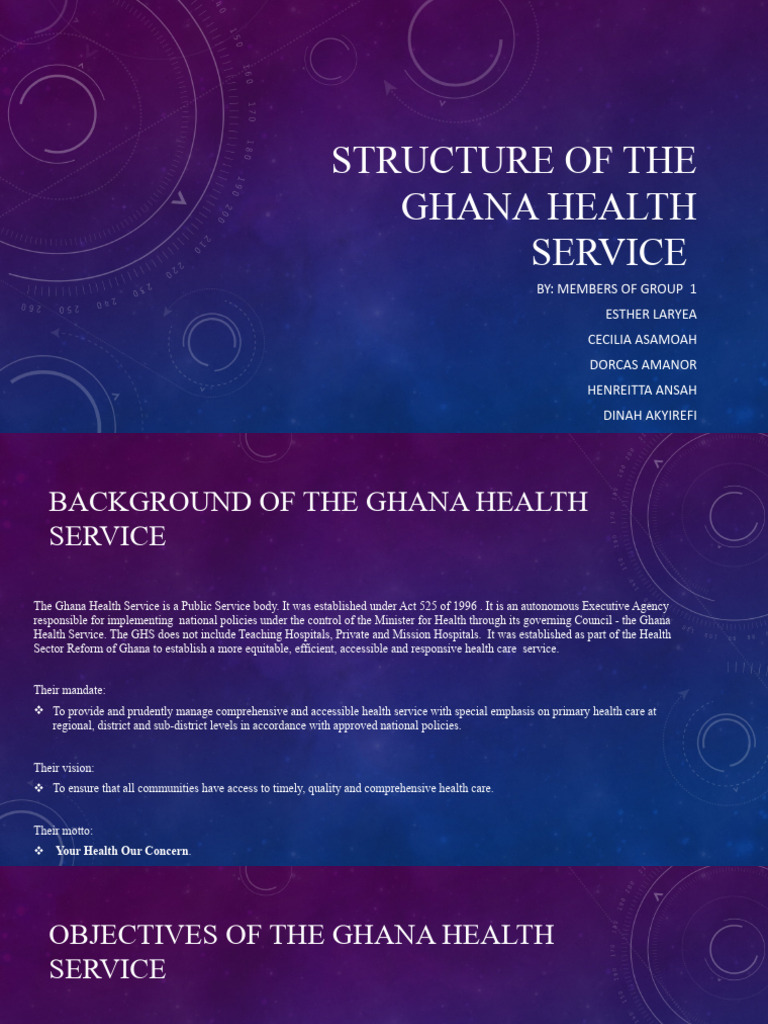 The Ghana Health Service | PDF | Health Care | Social Programs