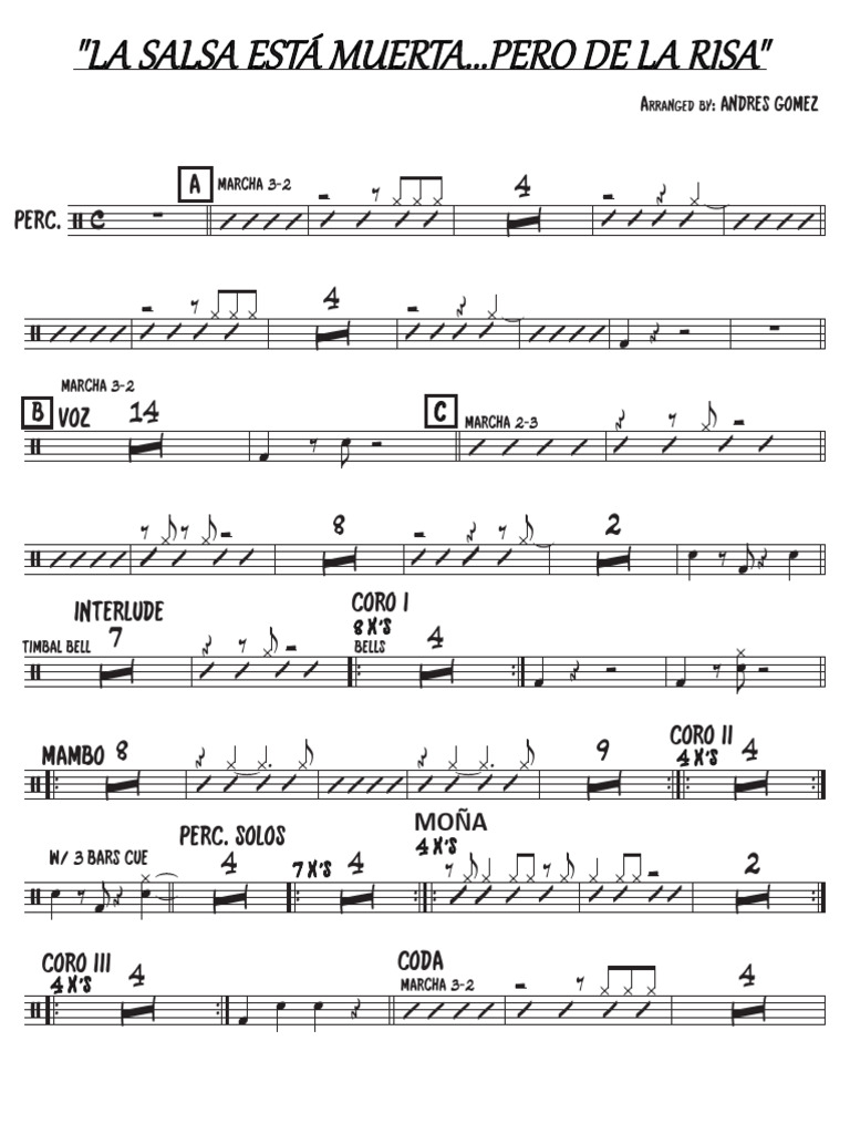LA SALSA - Percussion | PDF