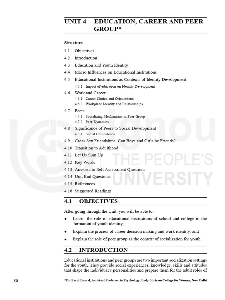 Unit 4 | PDF | Behavioural Sciences | Psychological Concepts