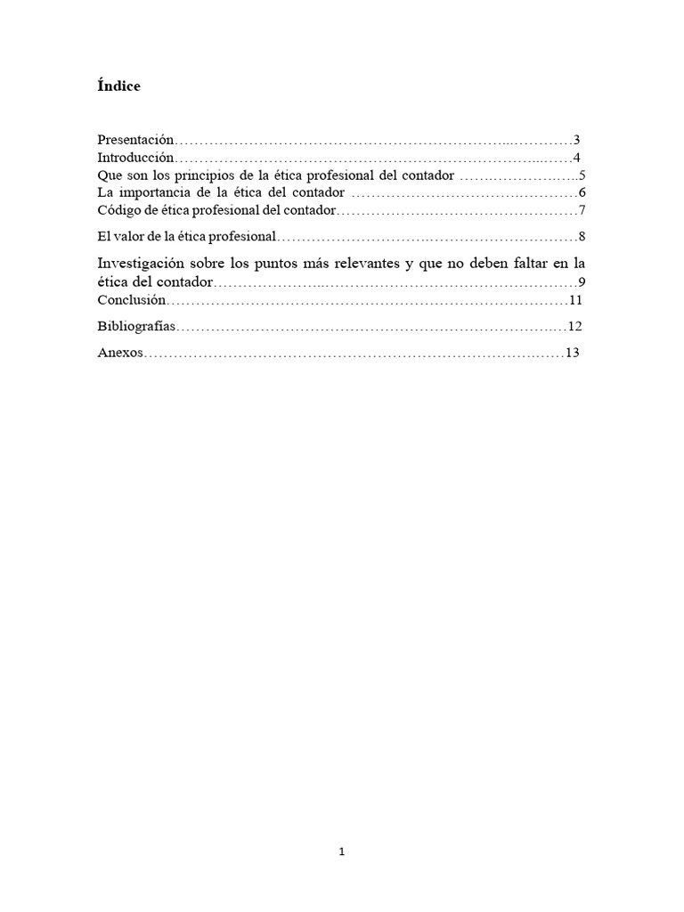 Etica Profesional | PDF | Contador | Contabilidad