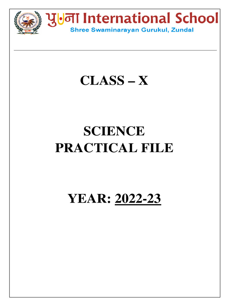 Class-10 Practical Term-2 | PDF | Ph | Stoma