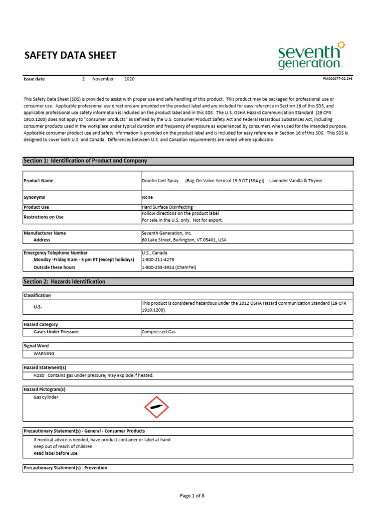 SDS Draft | PDF | Waste | Toxicity