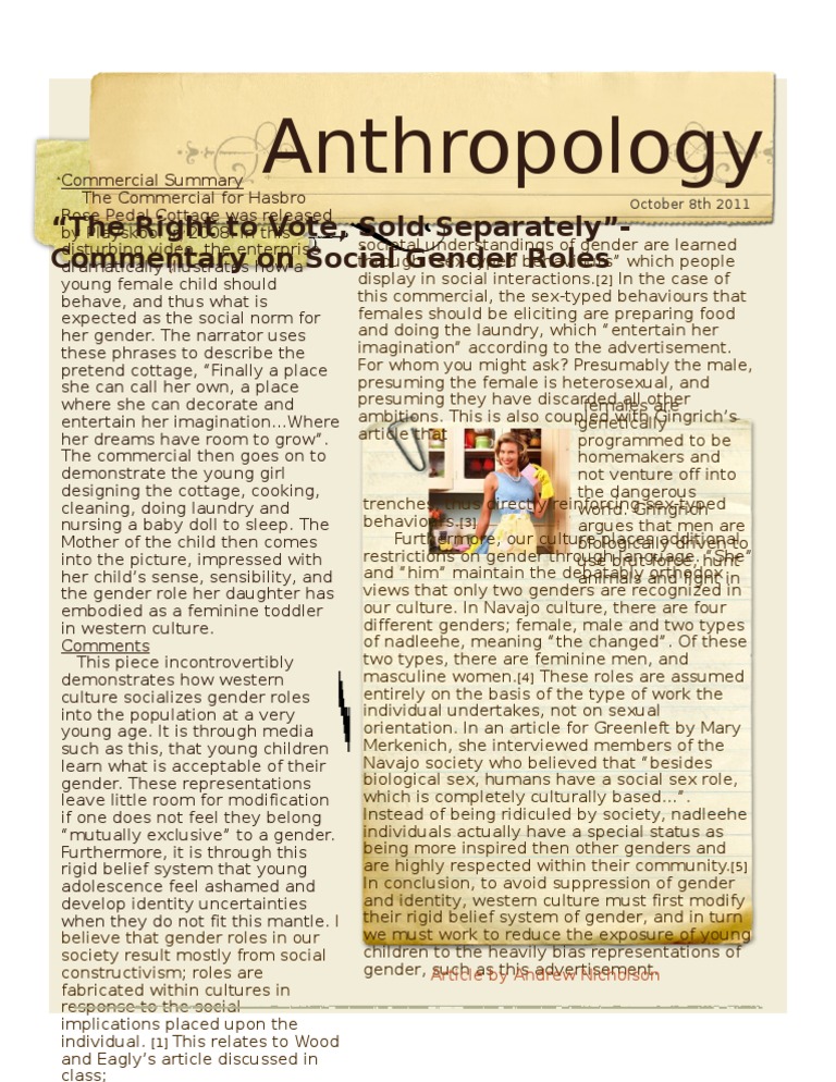 Anthropology: "The Right To Vote, Sold Separately"-Commentary On Social ...