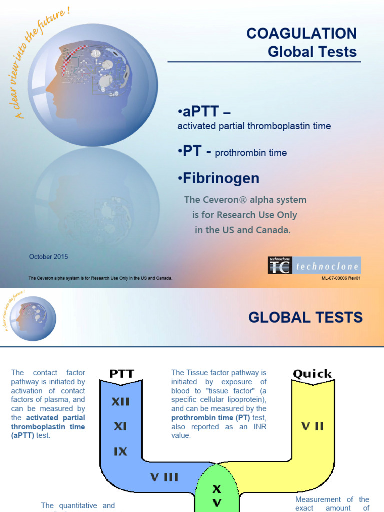 Ceveron Alpha Presentation ML 07 00006REV01 | PDF | Coagulation ...