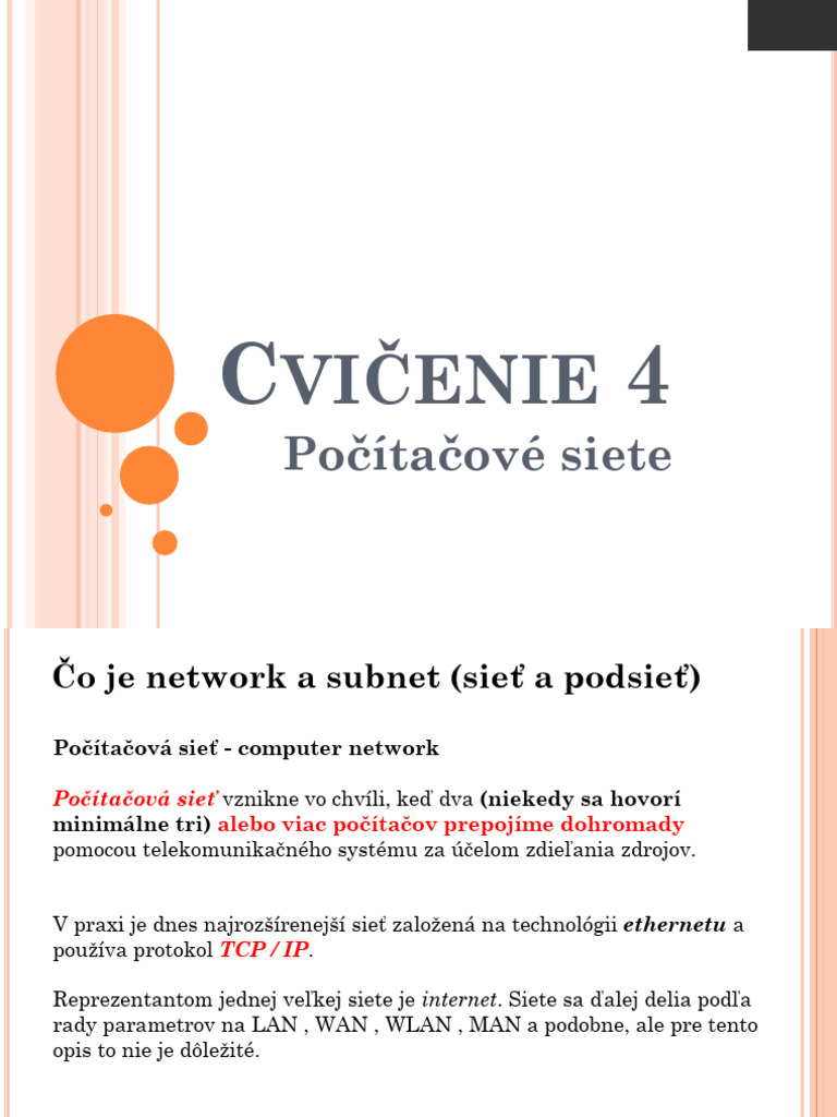 Cvicenie4 Siete | PDF