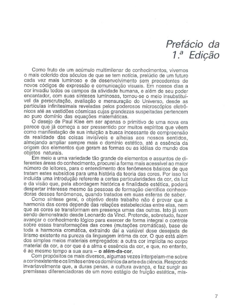 Da Cor A Cor Inexistente | PDF