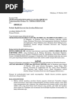 Contoh Gugatan Rekonvensi | PDF