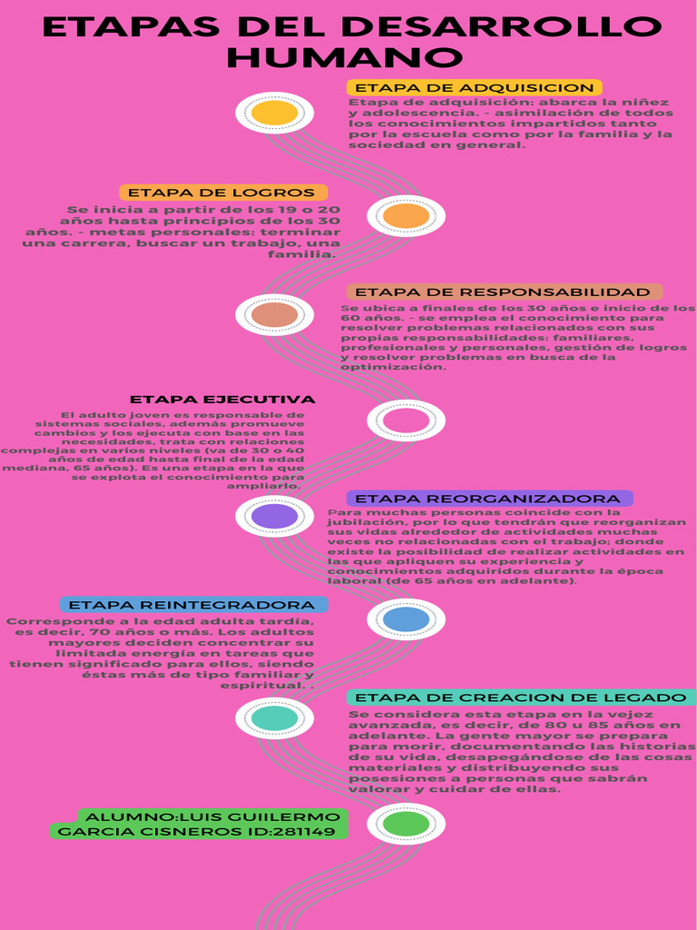 Etapas Del Desarrollo Humano | PDF | Adultos | Desarrollo humano