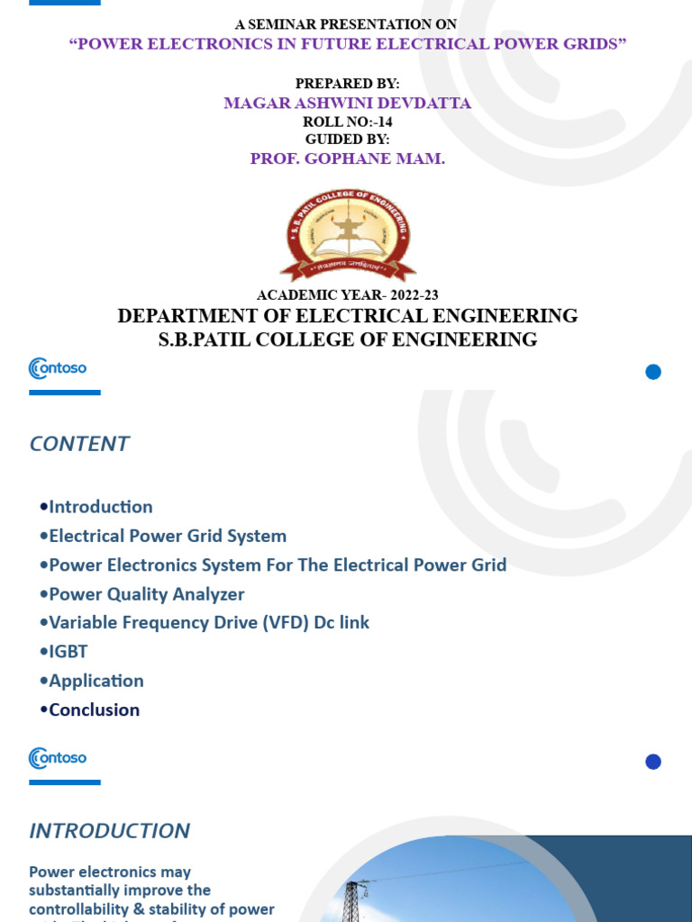 Power Electronics in Future Electrical Power Grids | PDF | Electrical ...