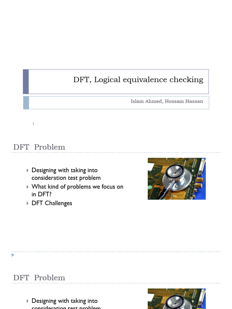 DFT and Logical Equivalence Checking Guide | PDF | Formal Verification ...
