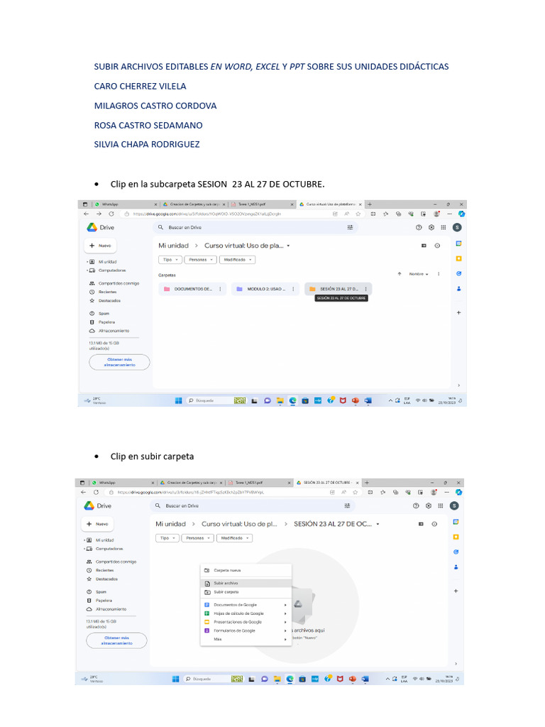 Tarea 2 Subir Archivos Word, Excel | PDF | Arte