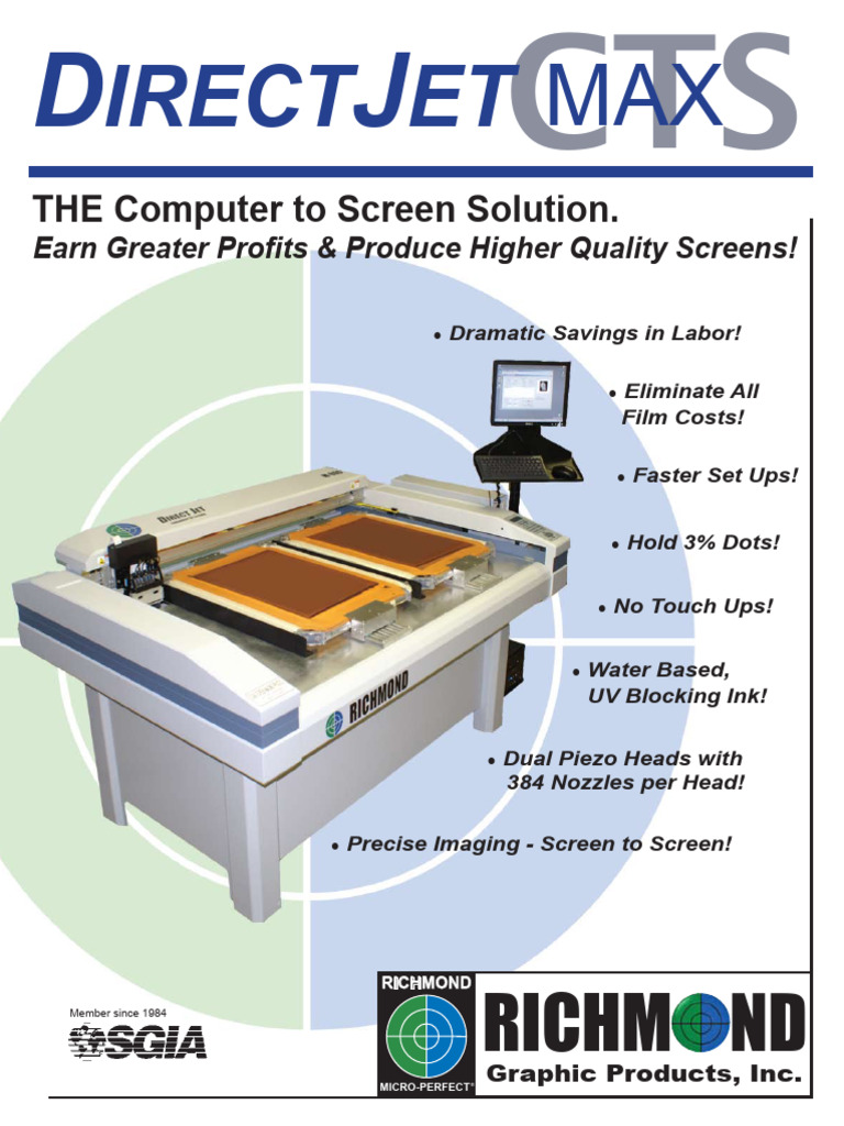 RGP DirectJet CTS Max Brochure | PDF | Printer (Computing) | Computing