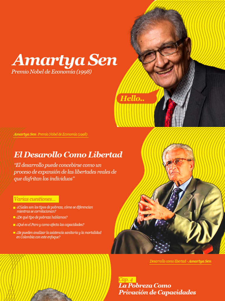 Diapositivas Amartya Sen | PDF Diapositivas Amartya Sen | PDF