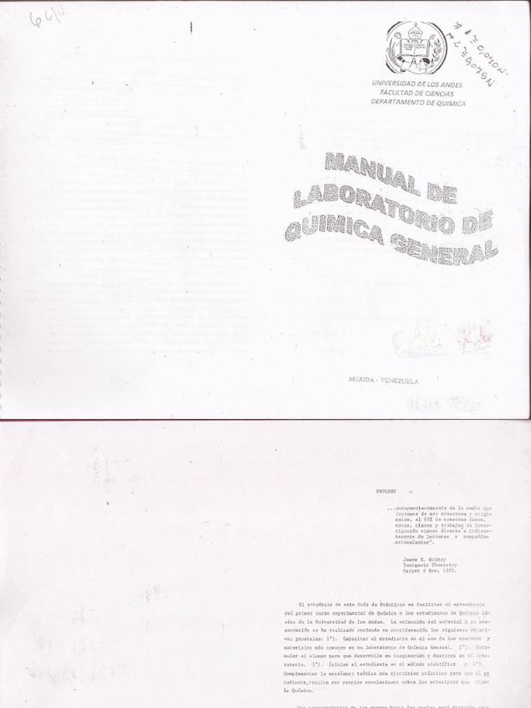 Manual De Laboratorio De Química General Pdf