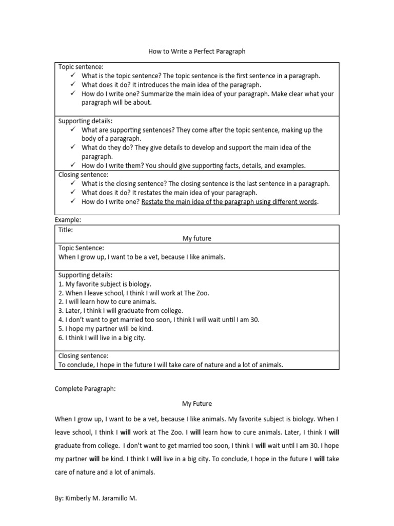 How To Write A Perfect Paragraph | PDF | Paragraph | Human Communication