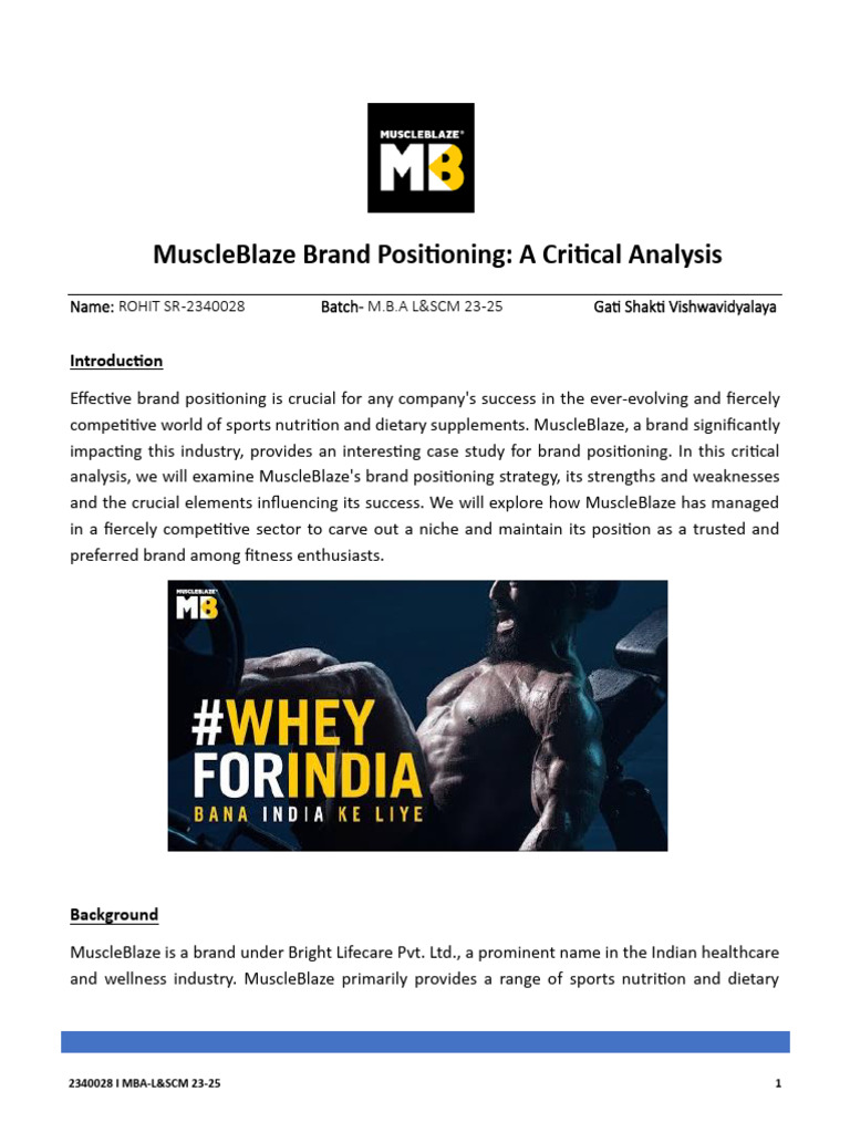 Muscle Blaze | PDF | Brand | Pricing