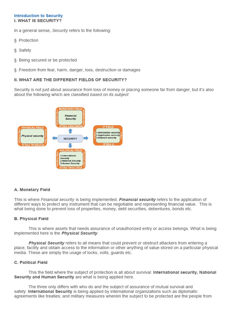 MODULE 1 Introduction To Security | PDF | Information Security | Securities