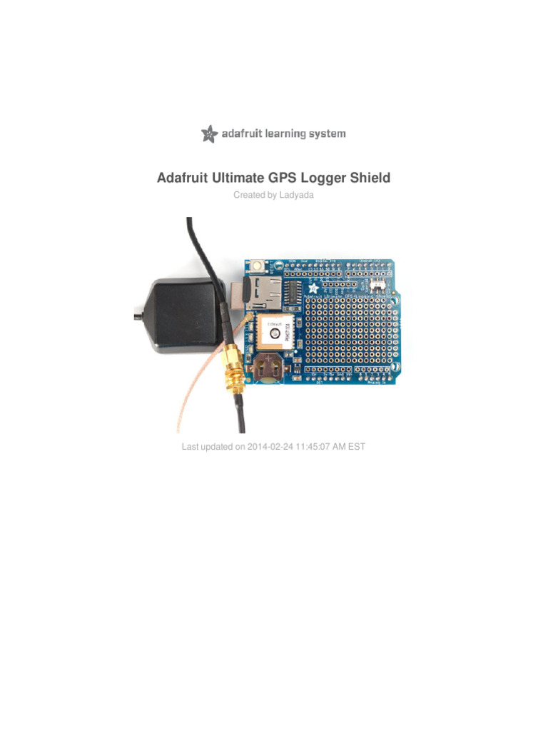 Adafruit Ultimate Gps Logger Shield Pdf Arduino Electrical Connector 