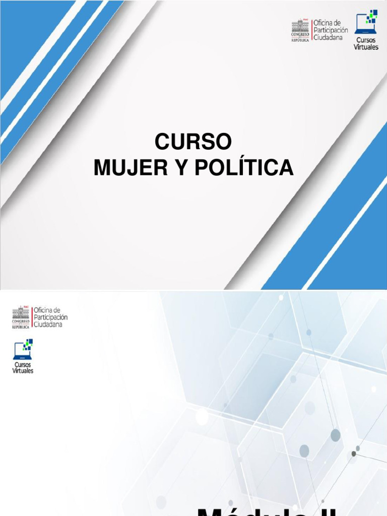 Módulo Ii Mujer en La Politica 01 - 2023 | PDF | Votación | America latina