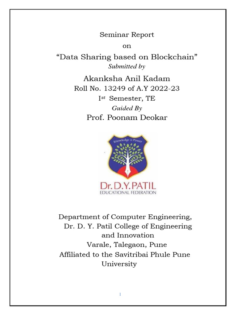 Seminar Report | PDF | Metadata | File Format
